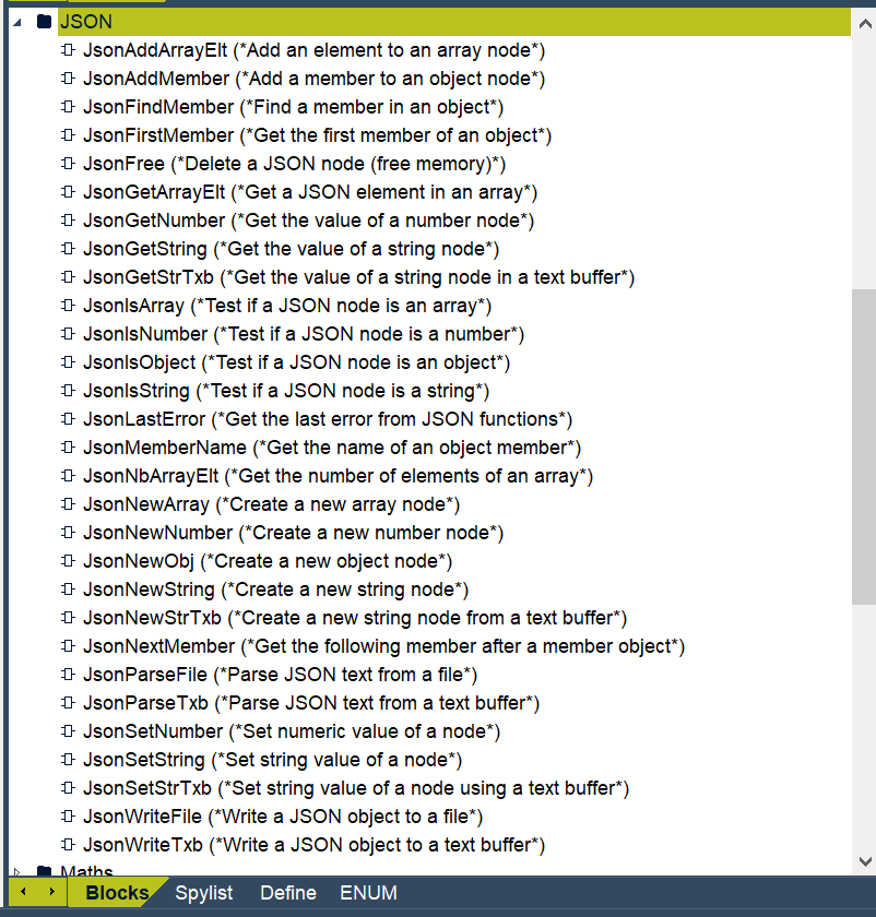 Support of WSTRING datatype and JSON library - straton
